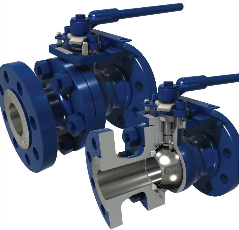 Performance Api 6d Full Bore Ball Valve , Floating Ball Valve A105n ...