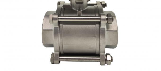 Pneumatic 3-Piece Ball Valve With Internal Thread For Pipeline Control