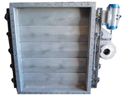 Pneumatic Flue Flapper Valve Stainless Steel Gas Flapper Valve