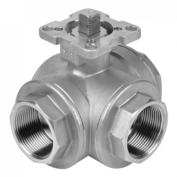 Welding High Pressure Three Way Valve For Room Temperature