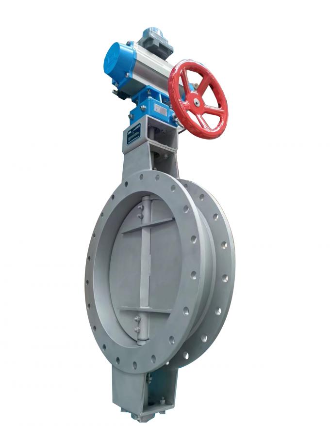Large Diameter Industrial Butterfly Valve Carbon Steel Pneumatic Valve