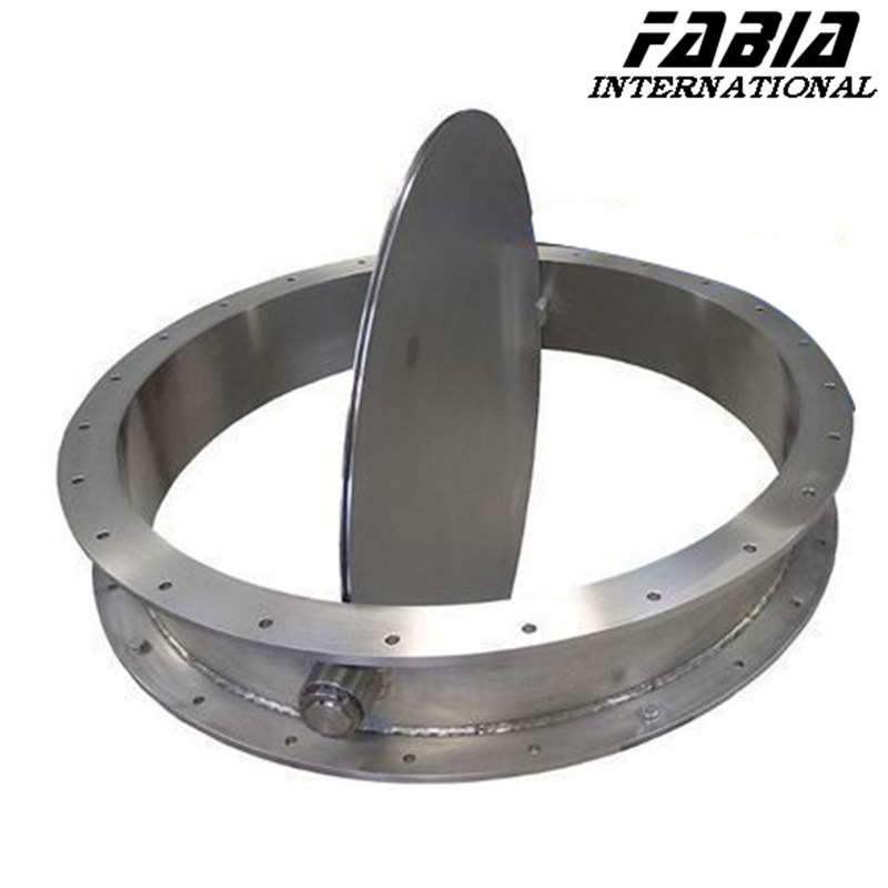 200mm 150mm 110mm Stainless Steel Flanged Ventilation Butterfly Valve ...