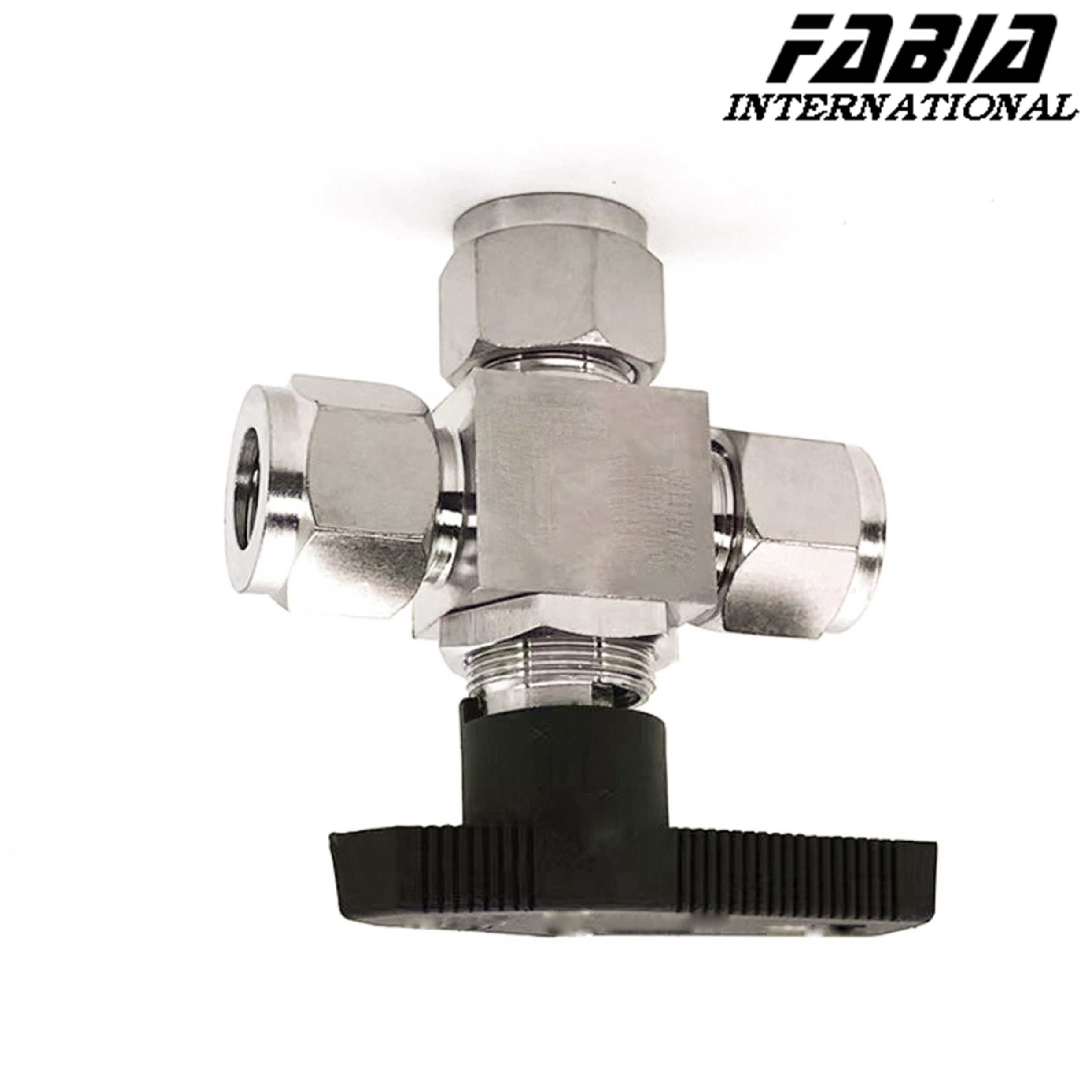 Water High Pressure Stainless Steel 3 Way Ball Valve Manual T Type
