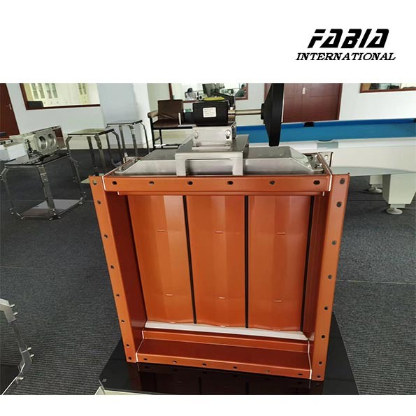 Worm Gear Drive Rectangular Multi-Blade Damper Precise Flow Control For ...