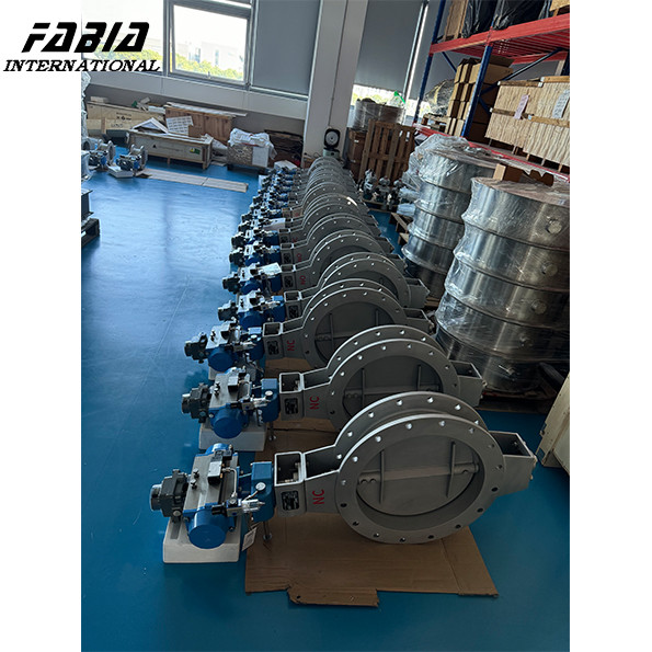FB-D-73 Series Pneumatic SCR Butterfly Valve High Temperature For VOC ...